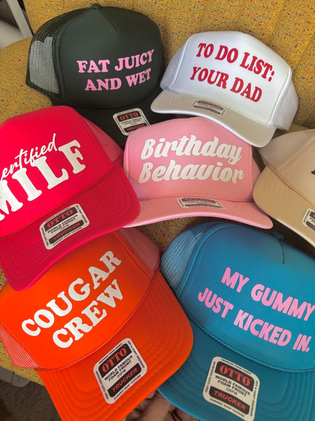 Unhinged Slogan Trucker Hat Roulette | Inappropriate Trucker Hats ...