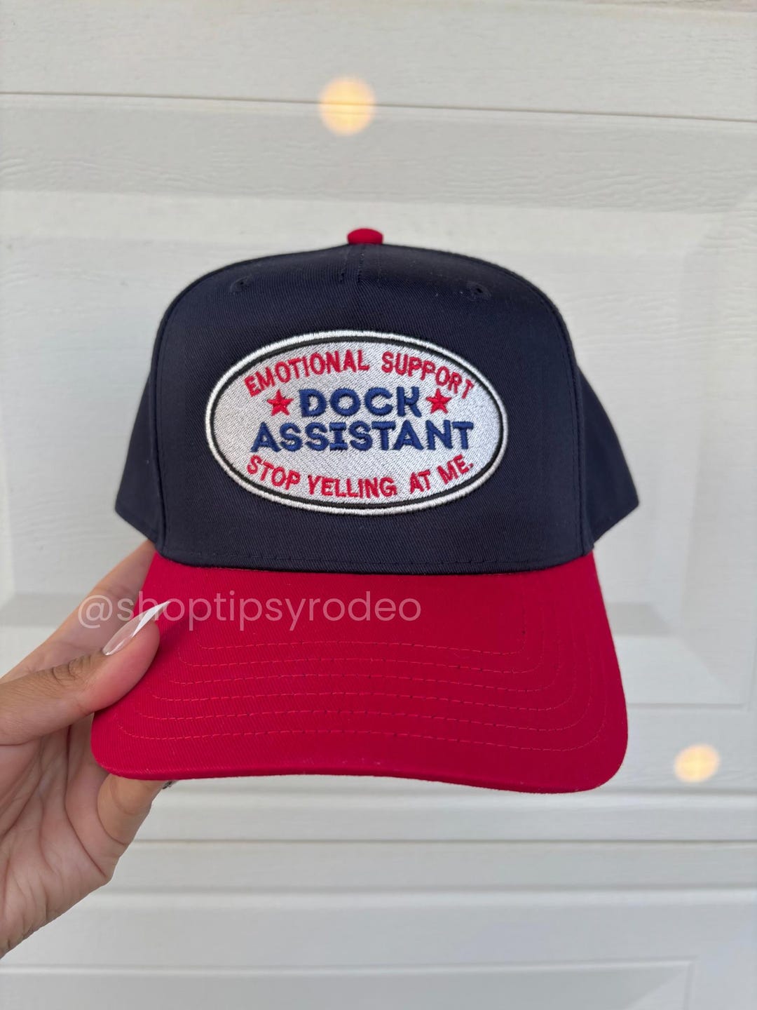 Emotional Support Dock Assistant Embroidered Trucker Hat - Etsy