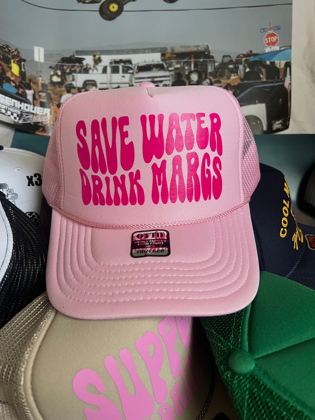 Save Water Drink Margs Trucker Hat Trucker Hat Weekend Hat - Etsy
