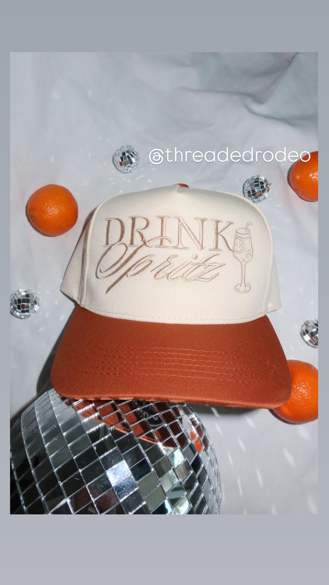 Drink Spritz Trucker Hat | Orange Summer Hat| Brunch Hat | Summer ...