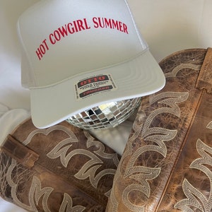 Hot Cowgirl Trucker Hat| Western Trucker Hat | Country Trucker Hat | Bachlorette Hat , Lake Hat ...