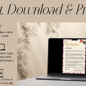 Editable Printable Letter From Santa Activity for Children - Etsy