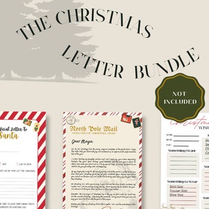 Editable Printable Letter From Santa Activity for Children - Etsy