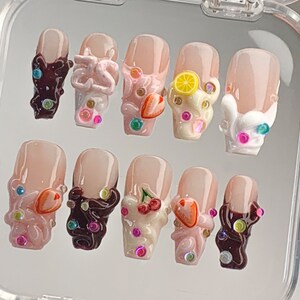 Sweet Treats Press on Nails | Colorful Candy-inspired Nail Art ...
