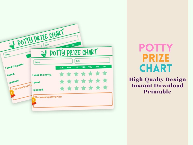 Instant Download Toddler Potty Training Chart, Visual Schedule, Toilet ...