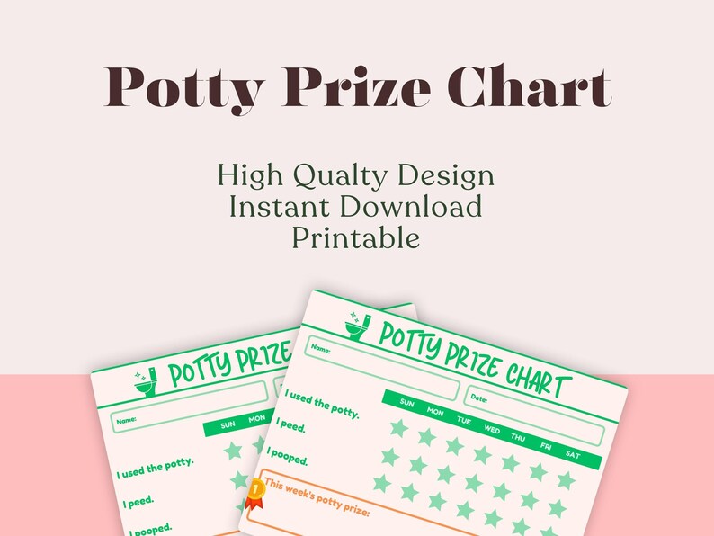Instant Download Toddler Potty Training Chart, Visual Schedule, Toilet ...