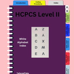 2024 AAPC HCPCS Level II Tabbing System - Etsy