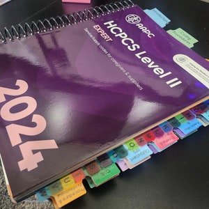2024 AAPC HCPCS Level II Tabbing System - Etsy