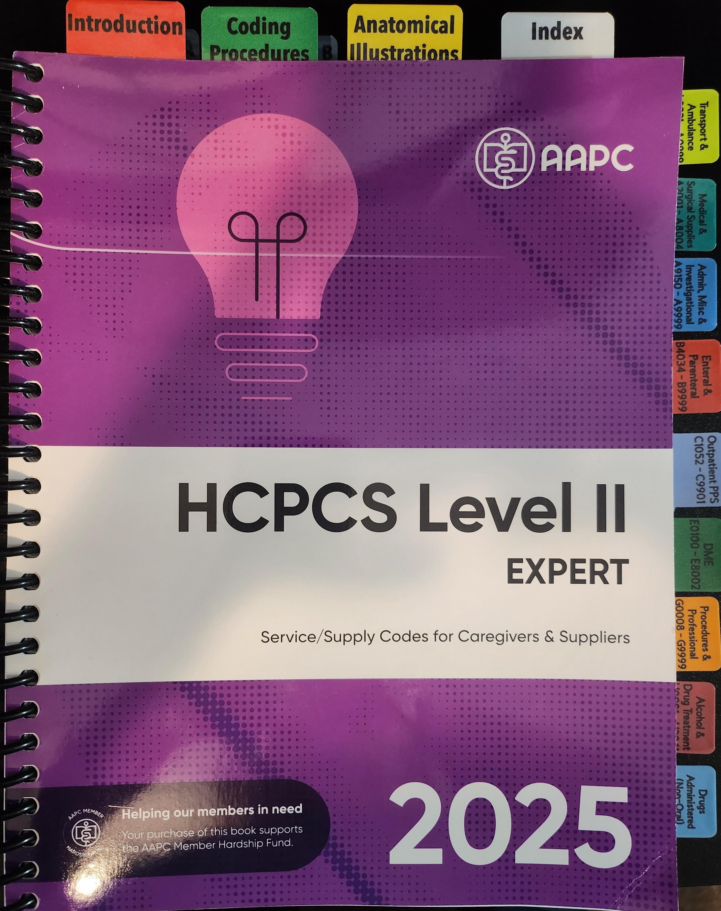 2025 HCPCS Level II Tabbing System - Etsy