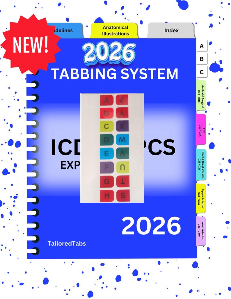 2026 ICD-10-PCS Tabbing System - Etsy