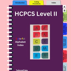 2024 AAPC HCPCS Level II Tabbing System - Etsy