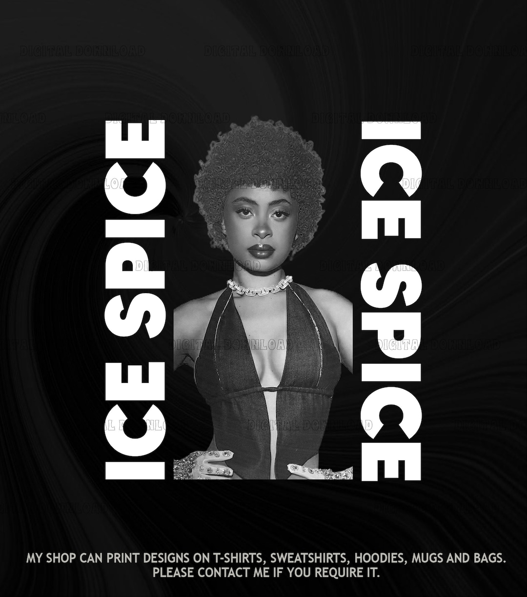 Ice Spice Png, Ice Spice T Shirt Design PNG Instant Download, Ready to ...