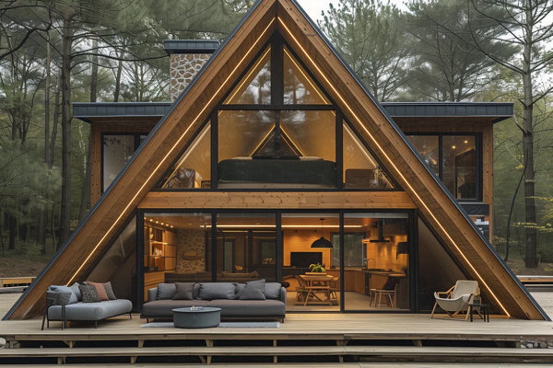 25. Two-story A-frame Home Exterior Concept Design : JPG & MP4 Ideas ...