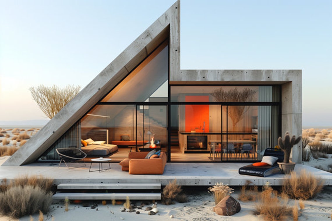 A-frame House Design Inspiration:digital Download Only Front View Image ...