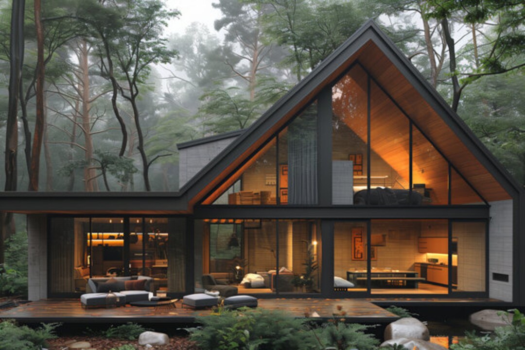 28. Two-story A-frame Home Exterior Concept Design : JPG & MP4 Ideas ...