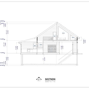 2-story House Plan With Basement & Attic: 2 Bed, 3 Bath (PDF Plan No ...