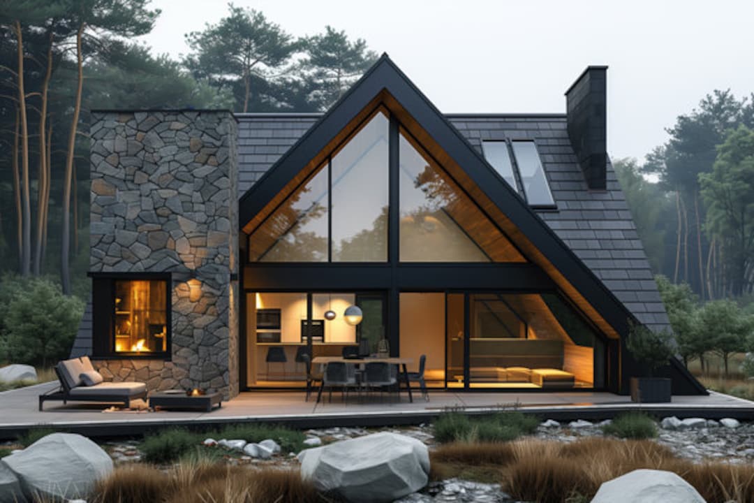 A-frame House Design Inspiration:digital Download Only Front View Image ...