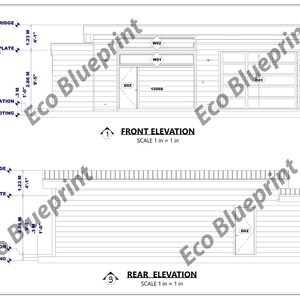 Modern 2-car Garage Plan With Storage (PDF, SKP, MP4, JPG) - Etsy