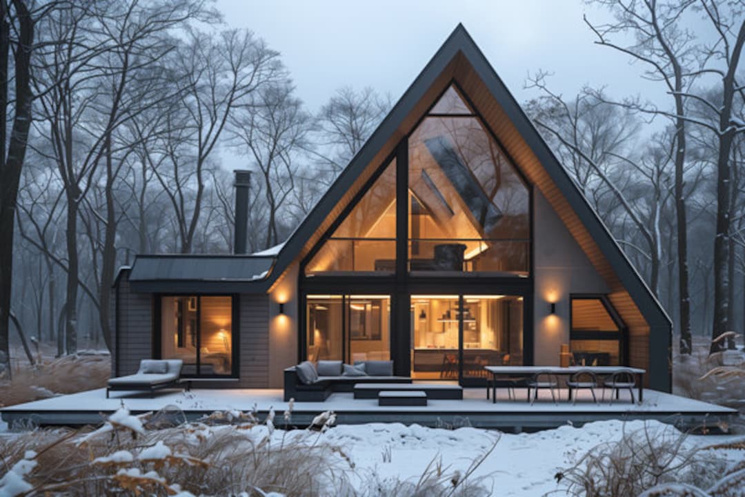 A-frame House Design Inspiration:digital Download Only Front View Image ...