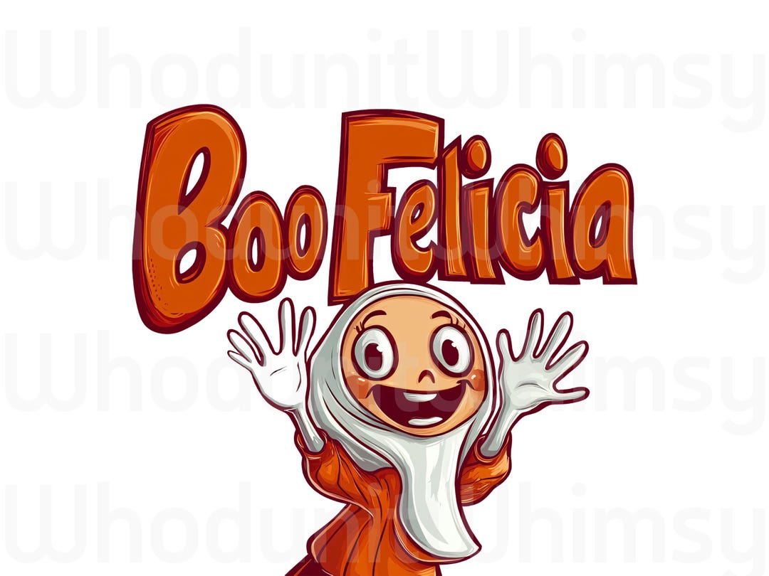 Boo Felicia Halloween PNG, Halloween Shirt Women Funny, Graphic Tees ...