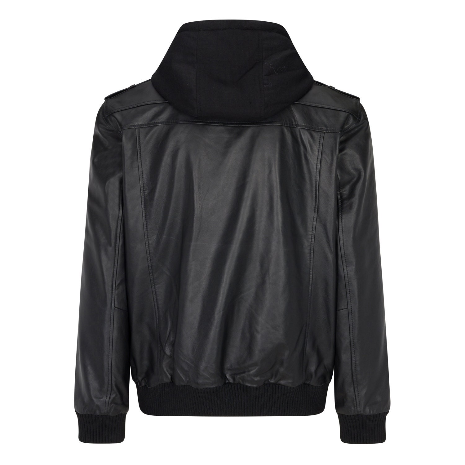 100% Real Leather Men's Jacket Shadow Rider Outerwear Casual Look ...