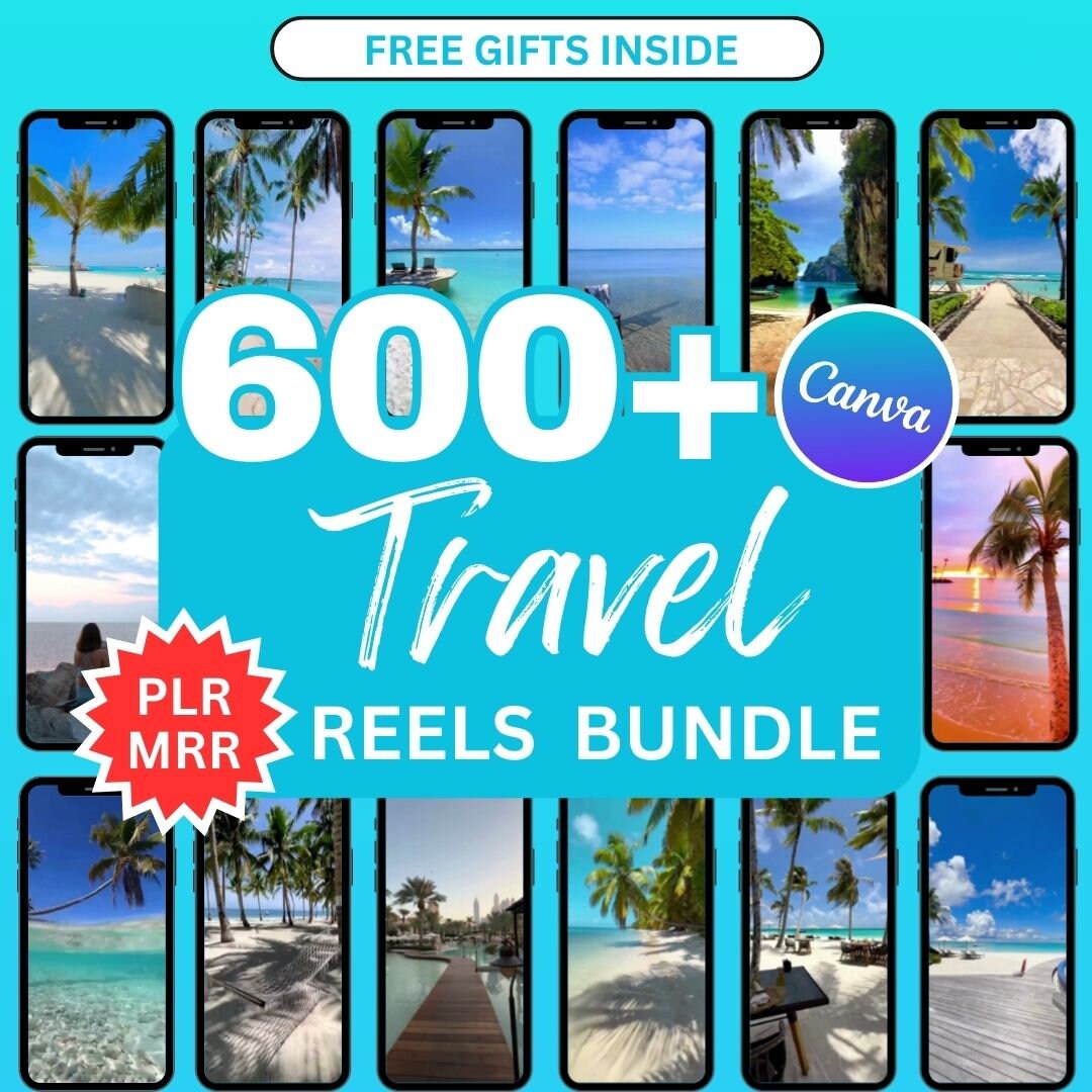 600 Travel Videos, Instagram Reels Bundle, Faceless Marketing, Faceless ...