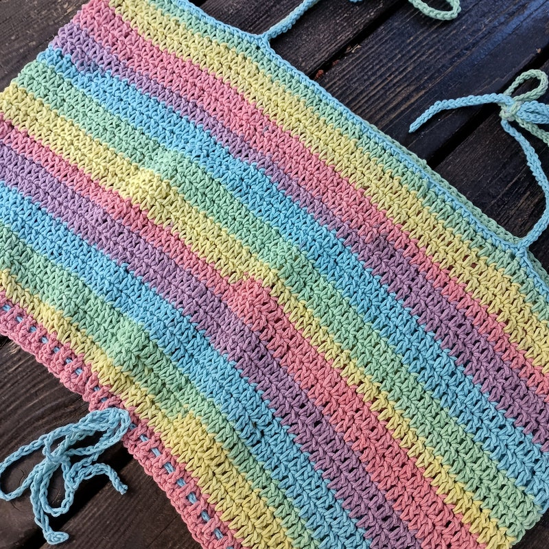 Rainbow Crop Top - Etsy