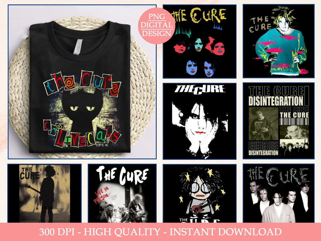 The Cure Band Png Bundle, the Cure Svg, Robert Smith Png, the Cure Tour ...