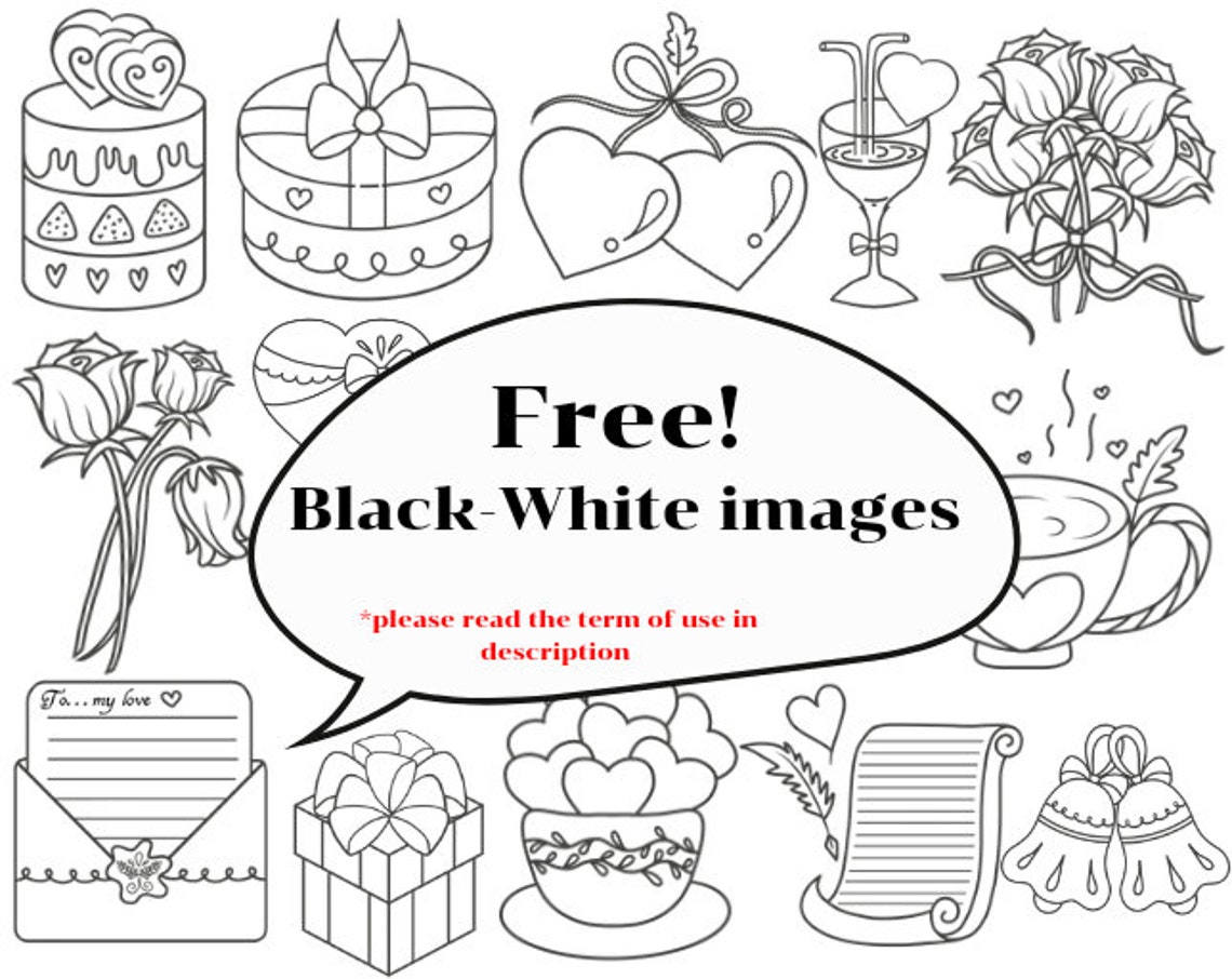 Valentine Clipart Bundle, Valentine Png, Valentine Elements, Love ...