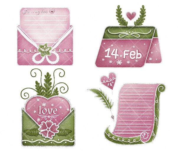 Valentine Clipart Bundle, Valentine Png, Valentine Elements, Love ...