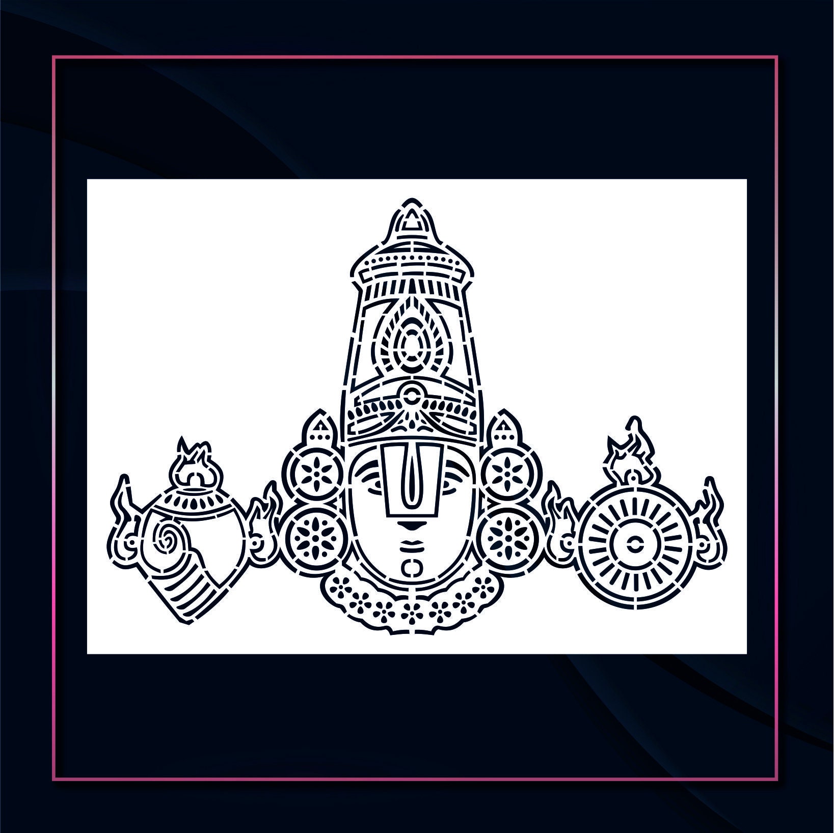 Tirupati Balaji CNC Jali Design Bundle: Venkateshwara Swami Wall Art ...