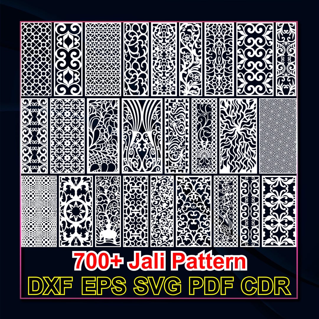 700+ CNC Jali Patterns: Laser Cut Panel Collection (digital Download ...