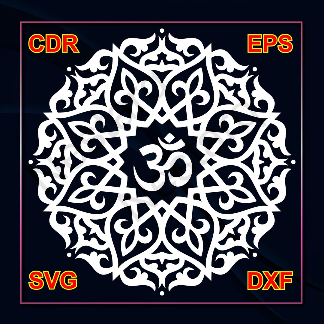Laser Cut Om Vector Images, Artcam Cnc File - Etsy