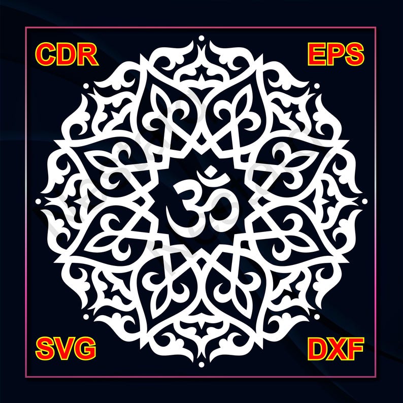 Laser Cut Om Vector Images, Artcam Cnc File - Etsy