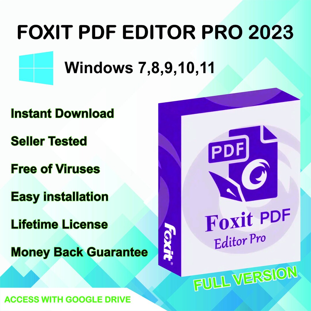Foxit Pdf Editor Pro 2023 for Windows Instant Download and Installation ...