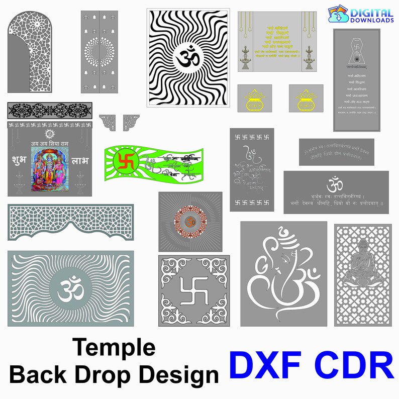 Temple CNC File: Laser Cut Wall Art (digital Download) - Etsy