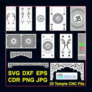 Temple CNC File: Laser Cut Wall Art (digital Download) - Etsy