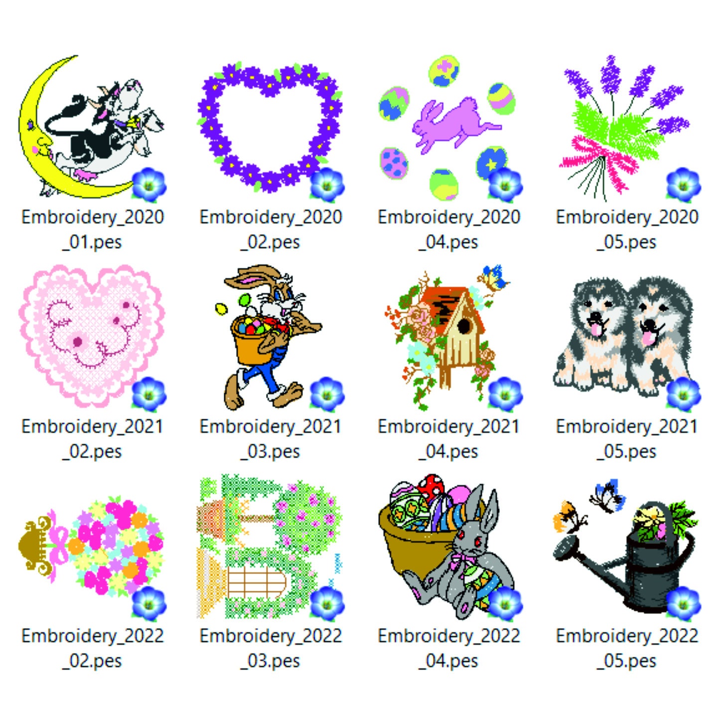 1100+ Embroidery Designs: PES, DST Files for PE Design & Wilcom ...