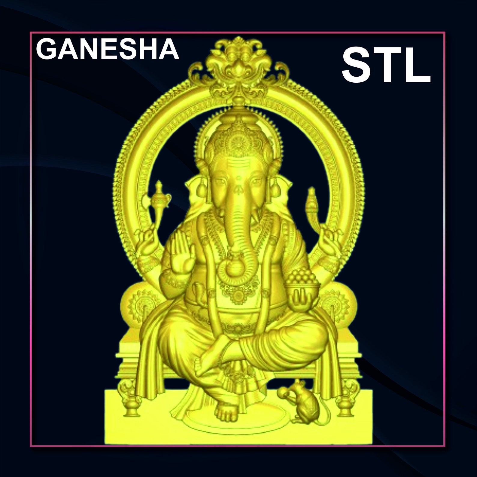 Ganesha STL File | Ganesha Wall Art | Ganesha 3D | Ganesh Cnc File ...