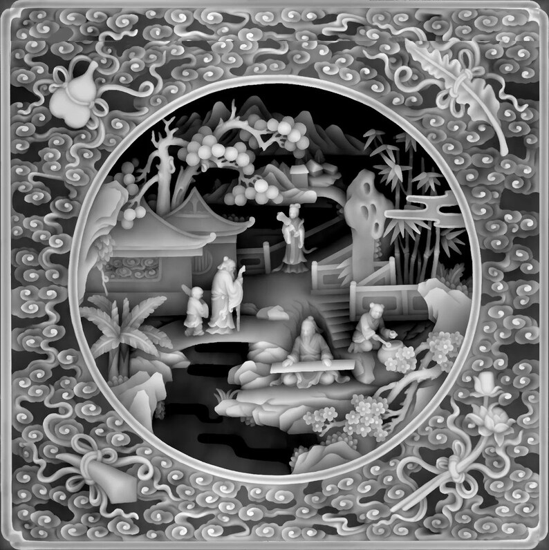 900 Artcam BMP File Ready to Use Artcam File, Vectic Aspire File 3D CNC ...