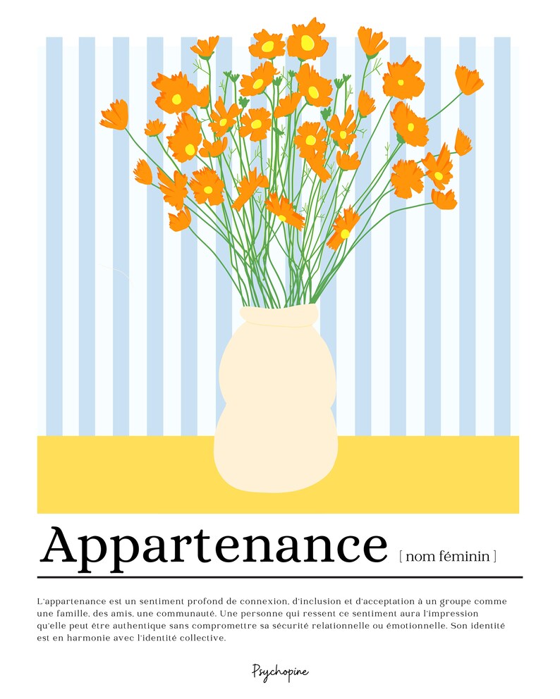 Digital Poster Definition of Belonging Wall Art Painting Montreal ...