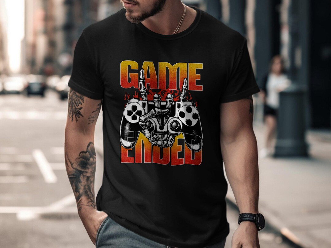 Gamer Poster, Game Over Print, Skeleton Controller Art, Retro Game Room ...