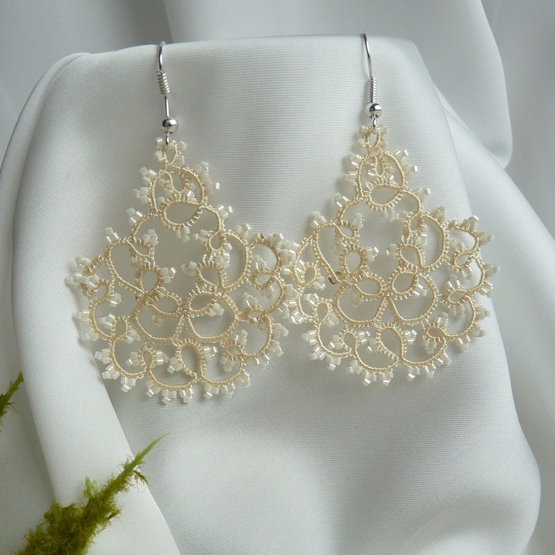 Extra Long Dangle Earrings for Wedding, Chandelier Romantic Earrings ...