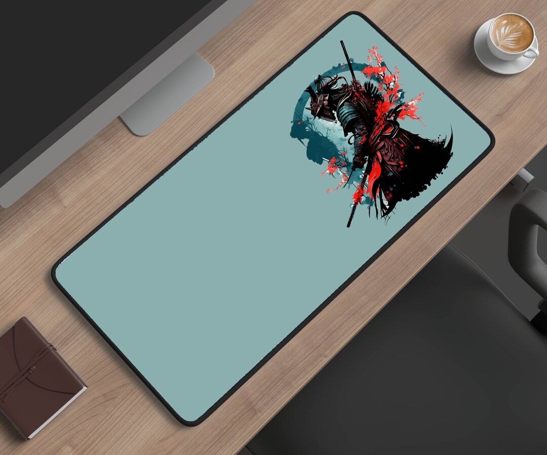 Anime Samurai Office Deskmat, Large Desk Pad, Gaming Mouse Pad, Desk ...