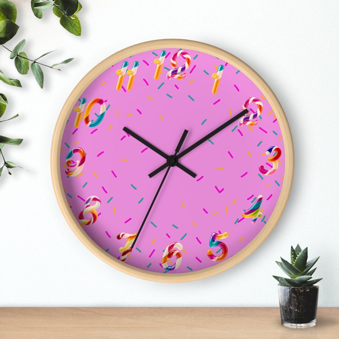 CANDY Wall Clock, Smart Clock, Desk Clock, Funky Wall Clock, Wall Clock ...