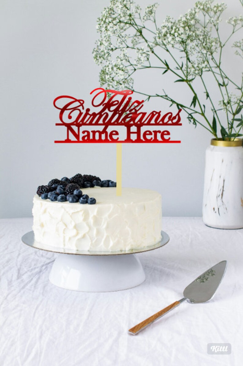 Feliz Cumpleaños Custom Cake Topper - Etsy