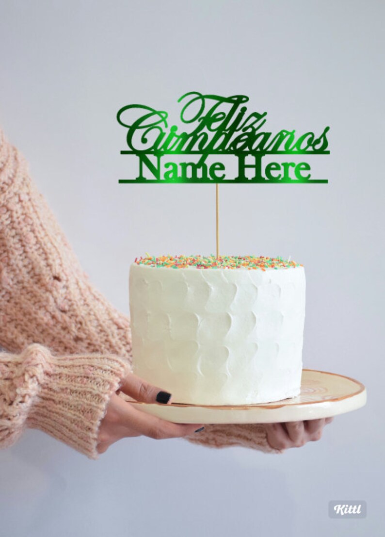 Feliz Cumpleaños Custom Cake Topper - Etsy