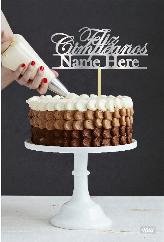 Feliz Cumpleaños Custom Cake Topper - Etsy