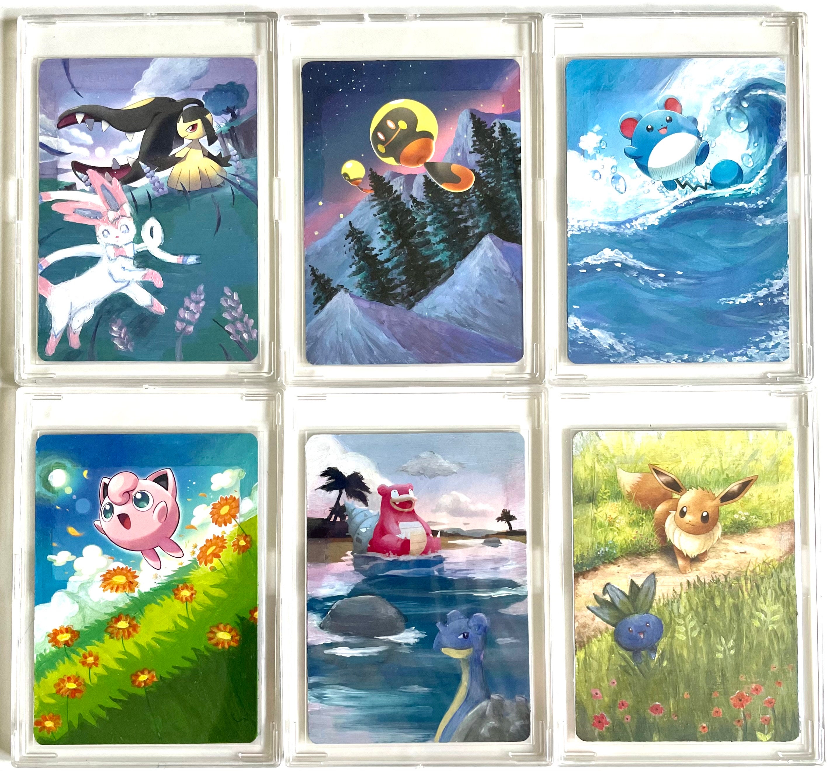 Painted Pokémon Cards - Etsy UK