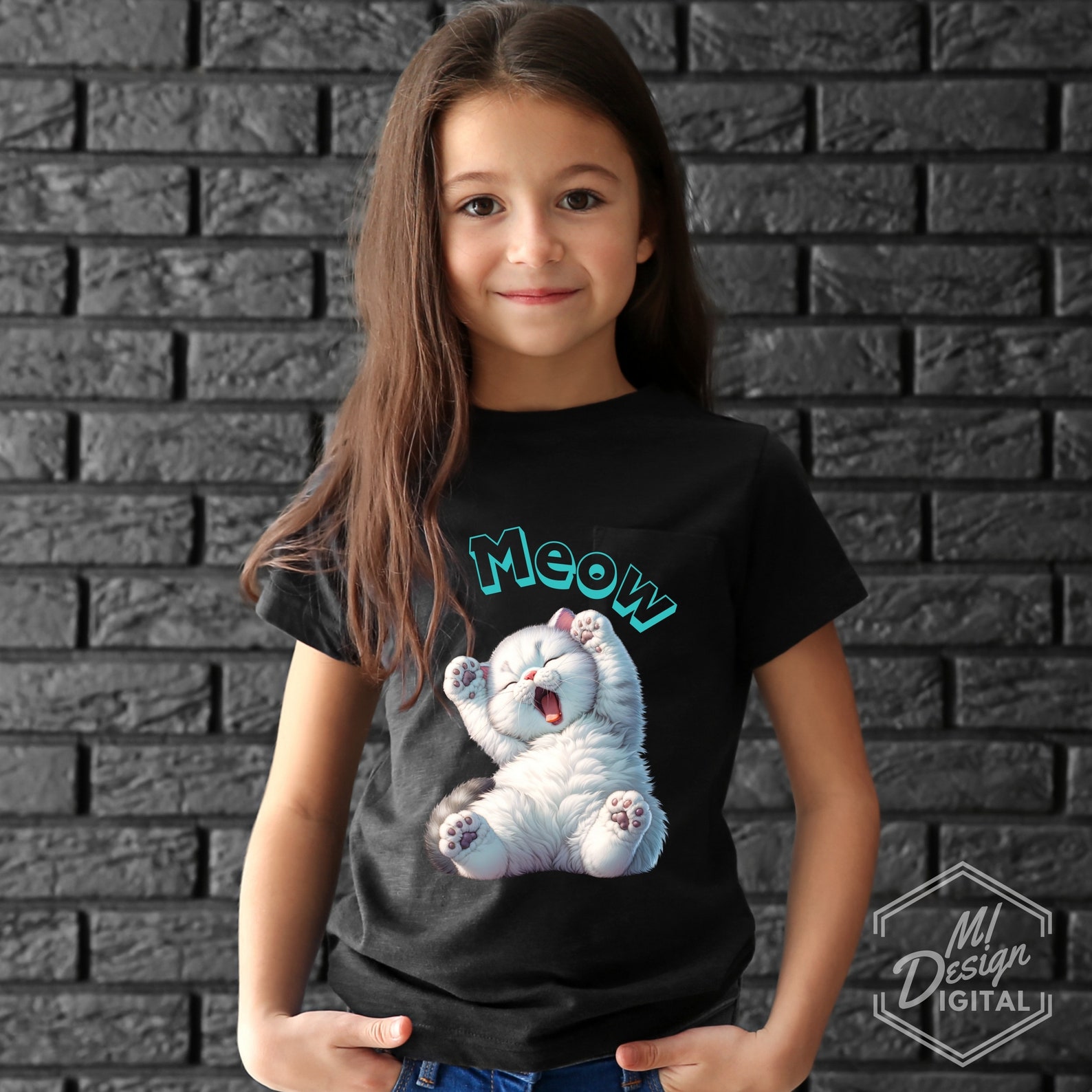 Chubby Kitten, Chonky Cats Clipart Set, Kawaii Kitten Graphics, Animals ...